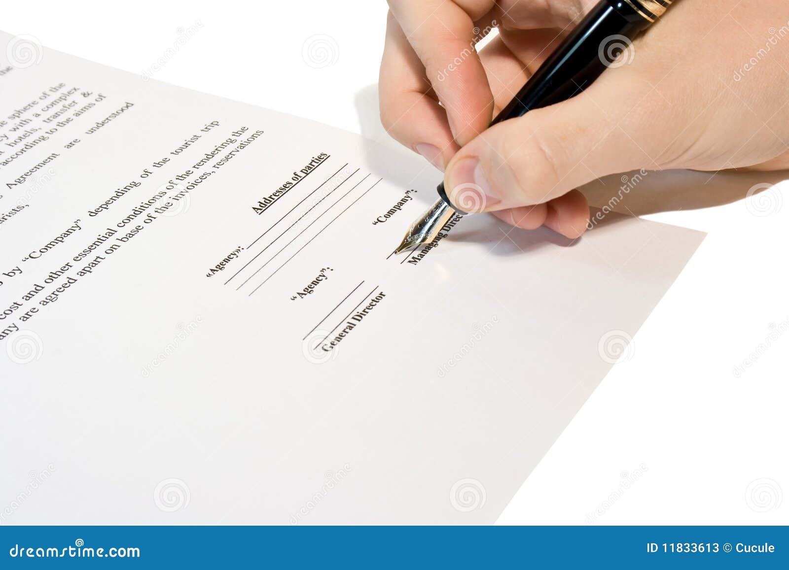Men sign contract stock image. Image of luxury, business - 11833613
