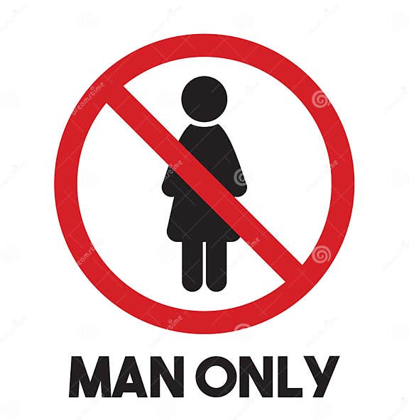 Men only sign stock illustration. Illustration of icon - 95397779