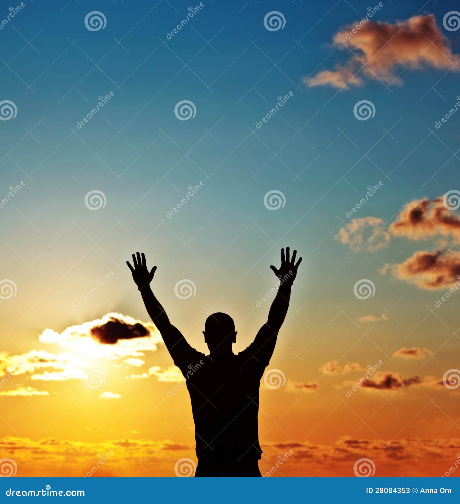 Men silhouette at sunset stock image. Image of hand, outdoor - 28084353