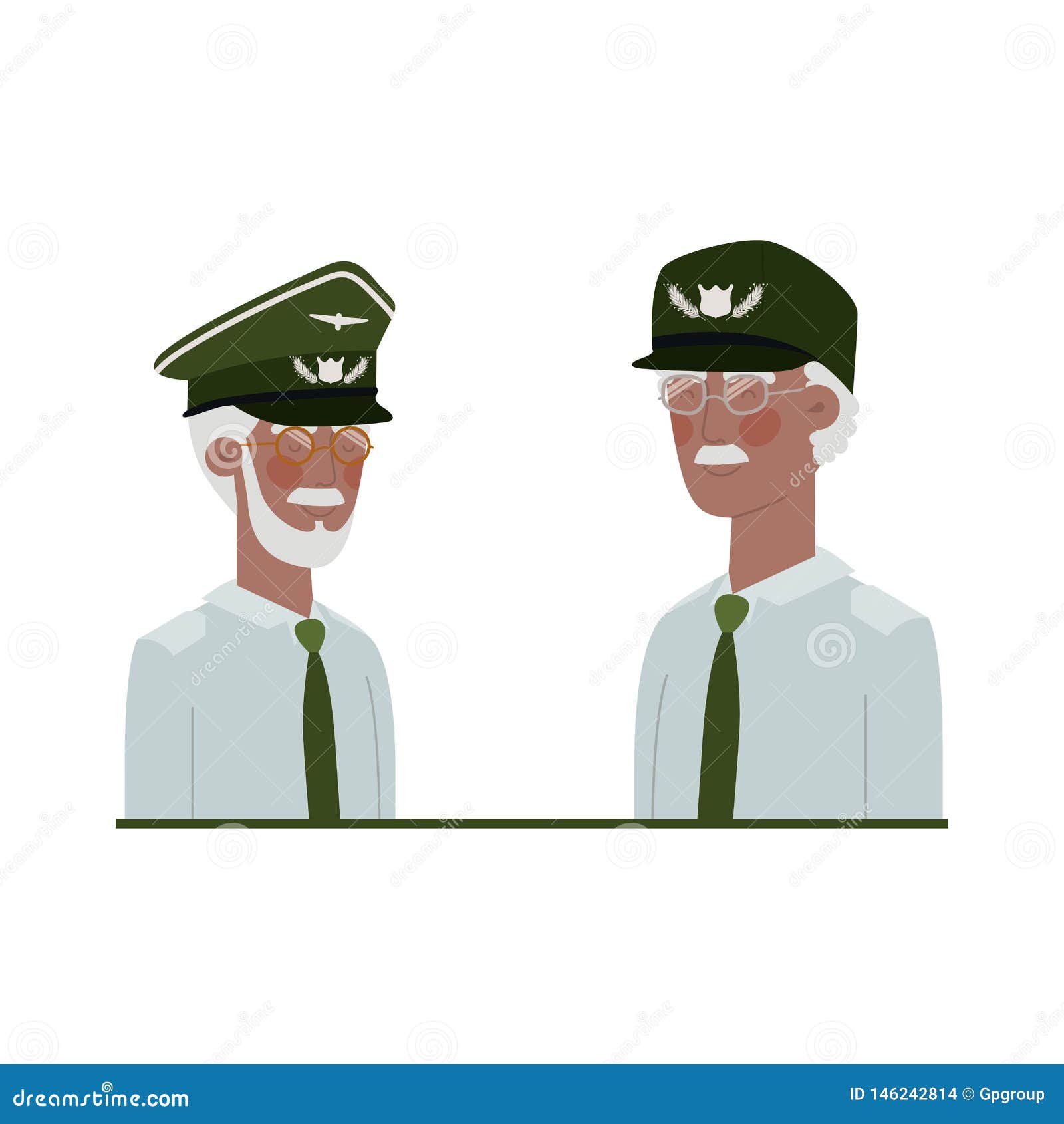 Men Soldiers of War Avatar Character Stock Vector - Illustration of ...
