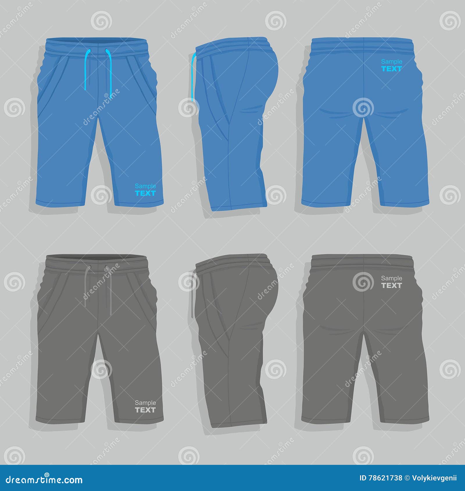 Sport Shorts With Compression Tights Design Vector Template, Basketball ...