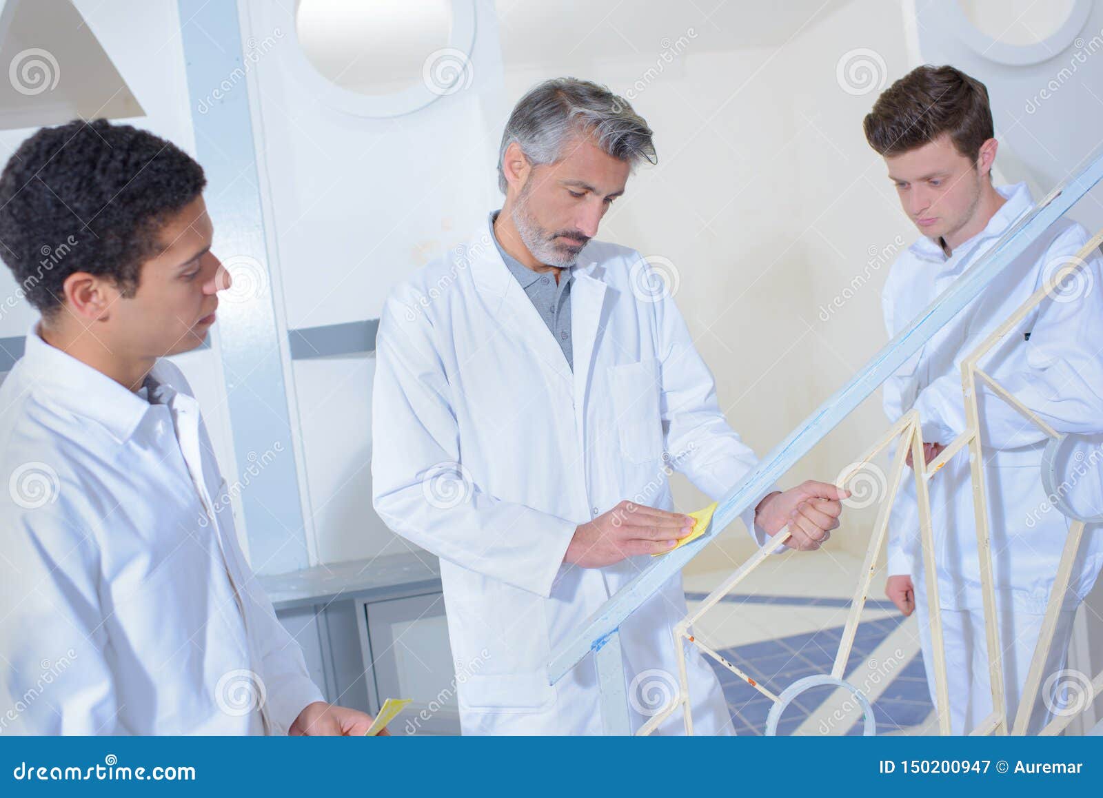 Men and stairway railing stock image. Image of protection - 150200947