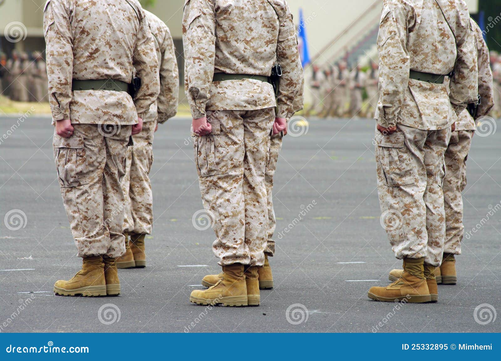 Men Standing at Attention stock image. Image of deck - 25332895