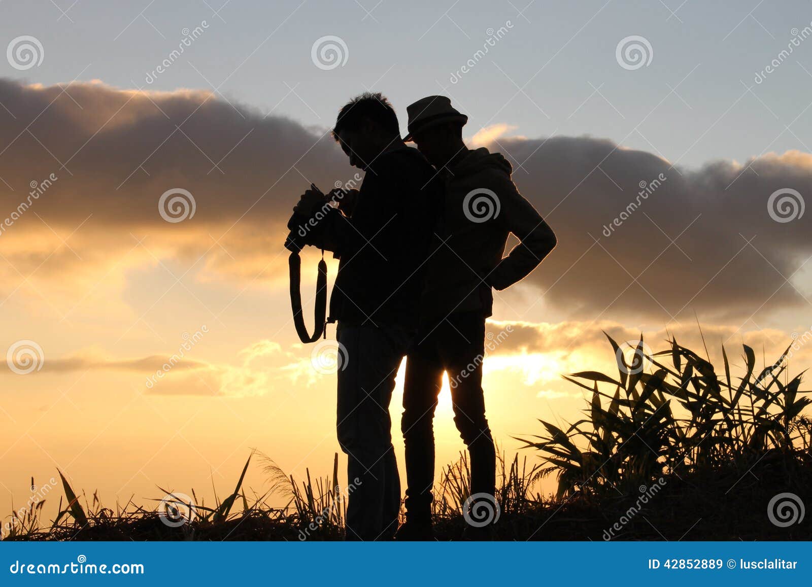 Men and sunset editorial stock image. Image of thailand - 42852889