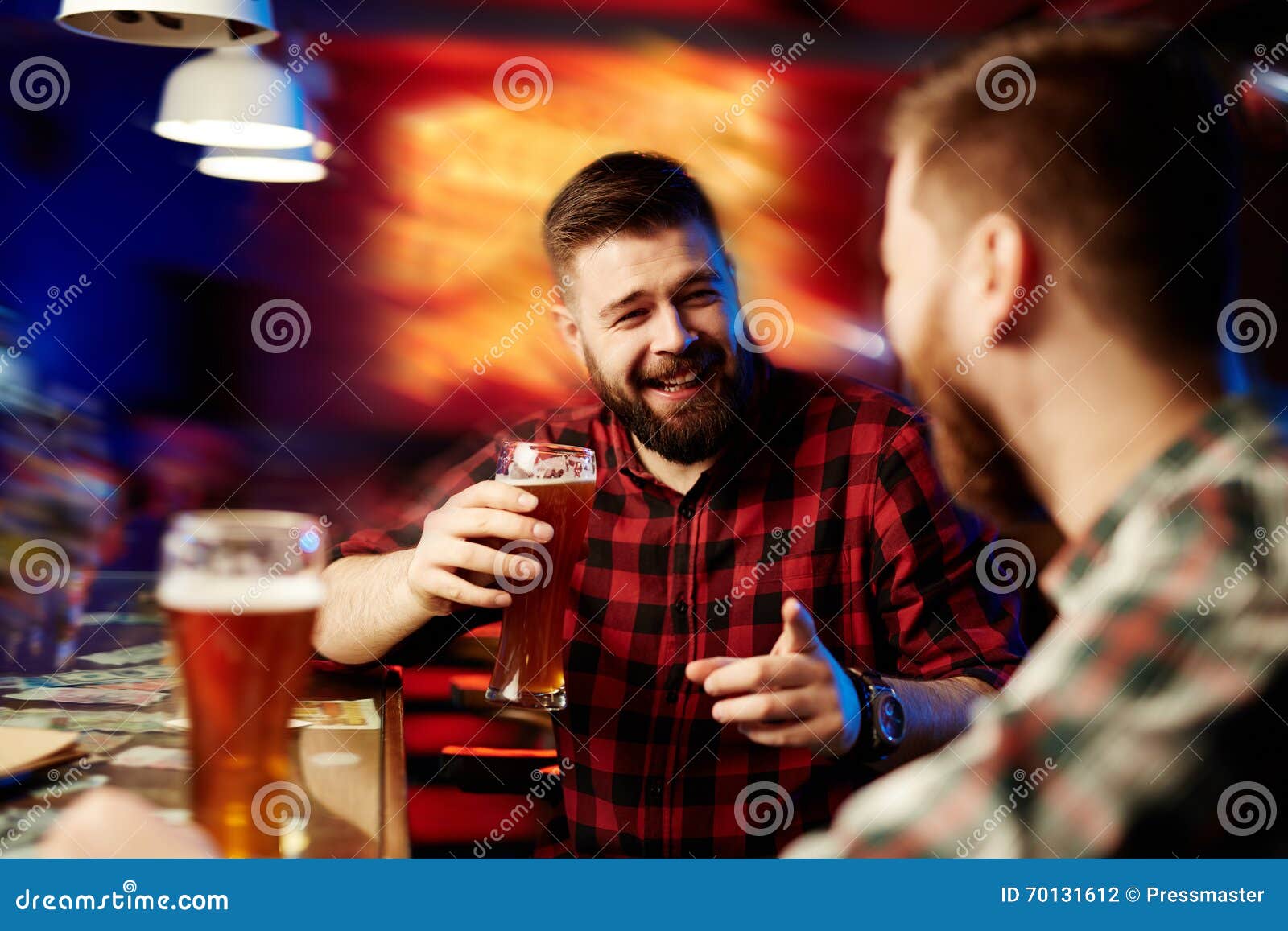 Men talking stock photo. Image of handsome, nightclub - 70131612