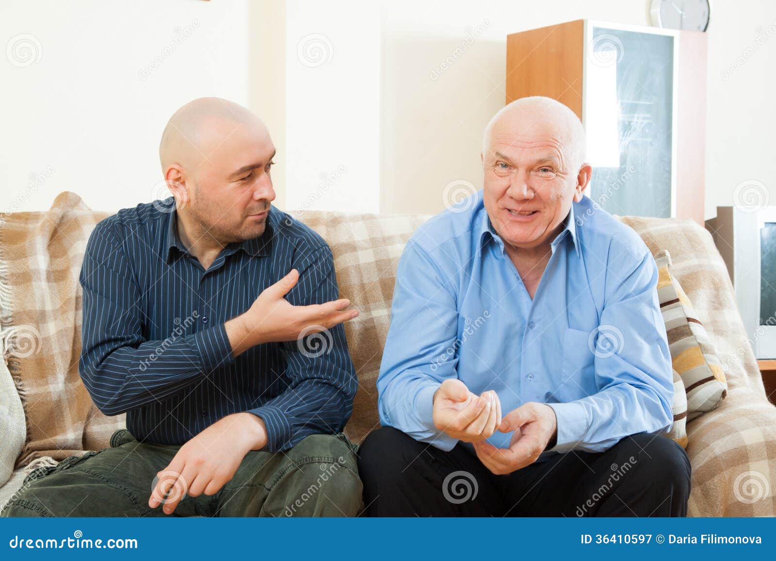 Men talking stock image. Image of mature, lifestyle, home - 36410597