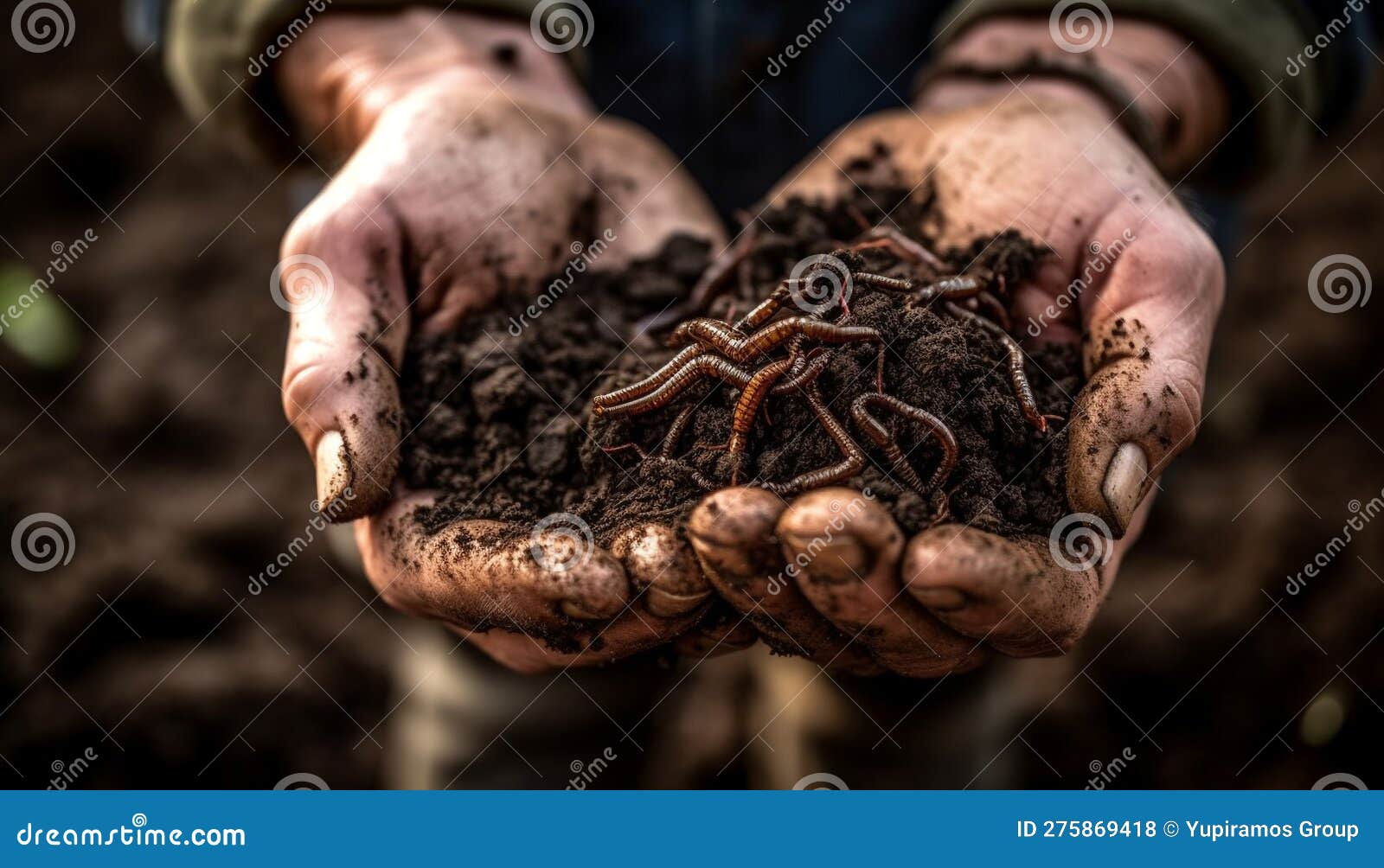 Men Teamwork Planting Organic Vegetables in Mud Generated by AI Stock ...