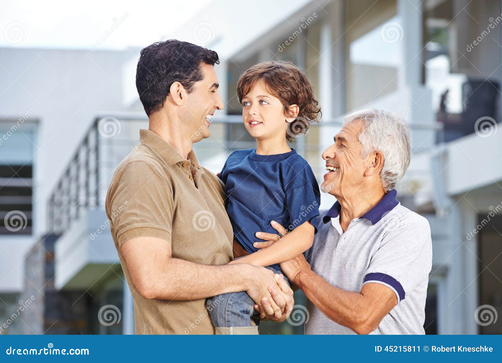 Men in three generations stock image. Image of couple - 45215811