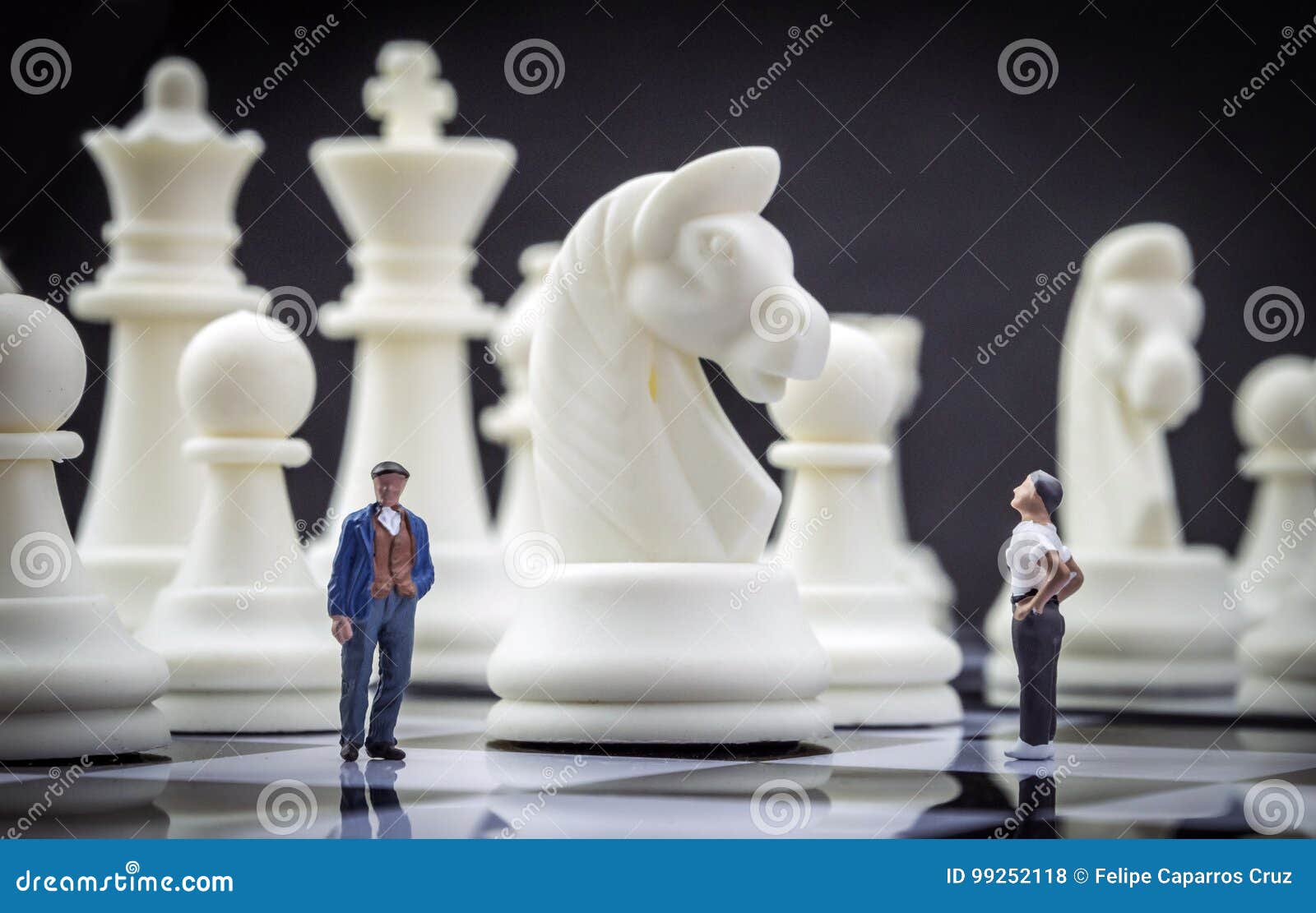 Men Thumbnail within a Game of Chess Stock Photo - Image of play ...