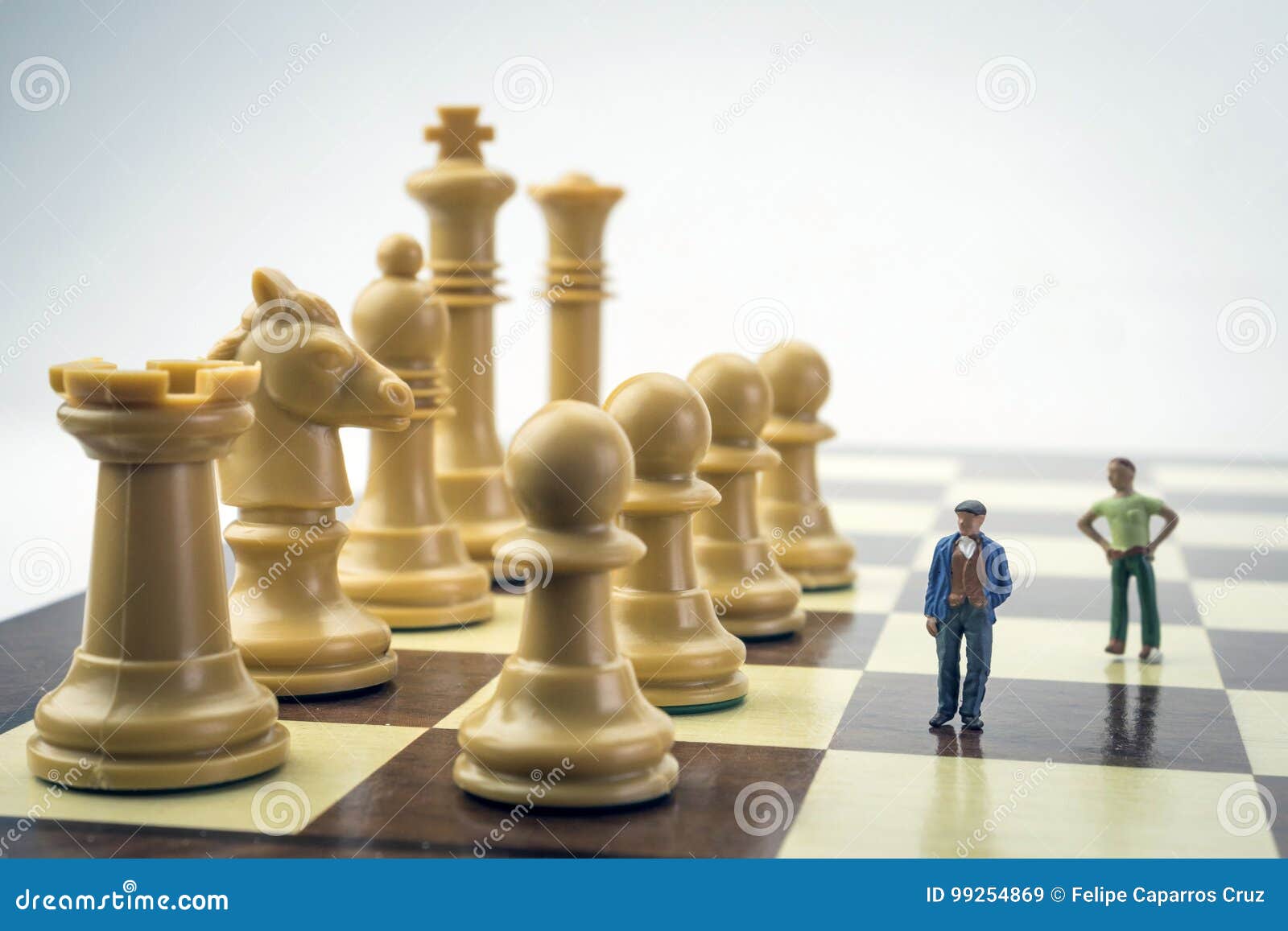 Men Thumbnail within a Game of Chess Stock Image - Image of board ...