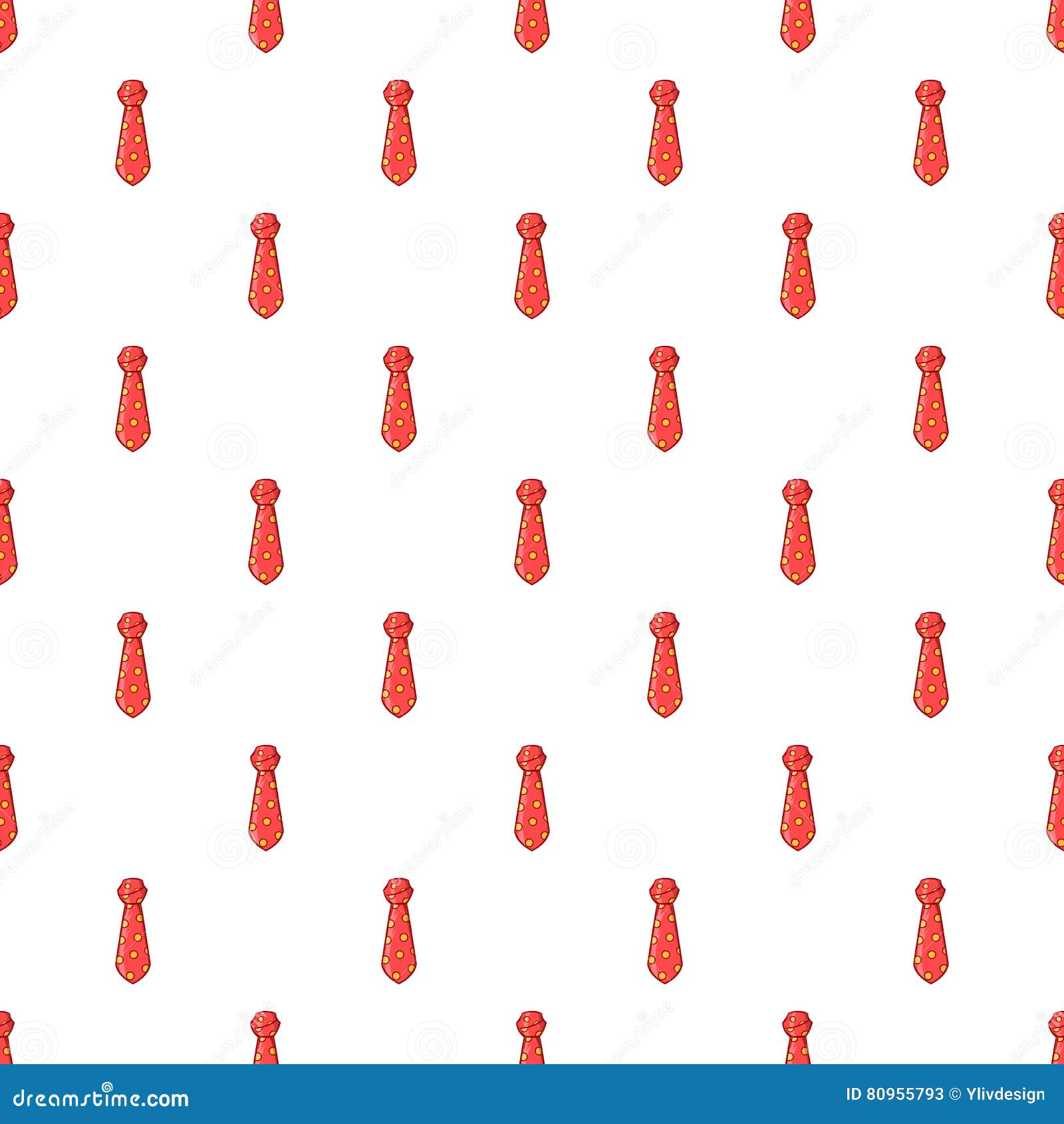 Men Tie Pattern, Cartoon Style Stock Vector - Illustration of clothing ...