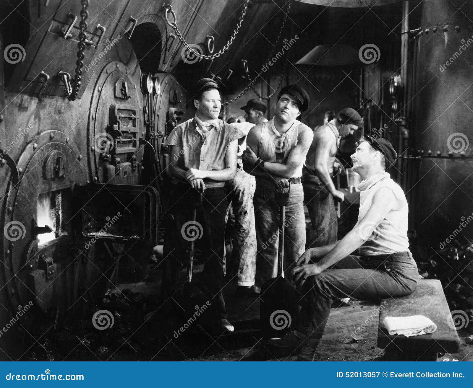 Men Together in a Ship S Boiler Room Stock Image - Image of 2530 ...
