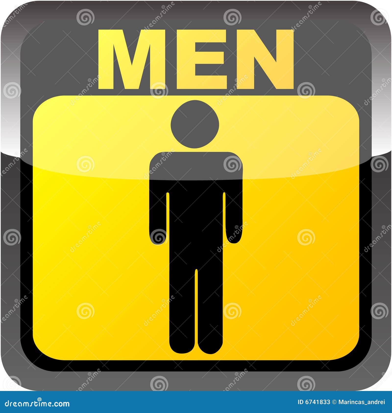 Men toilet label stock vector. Illustration of information - 6741833