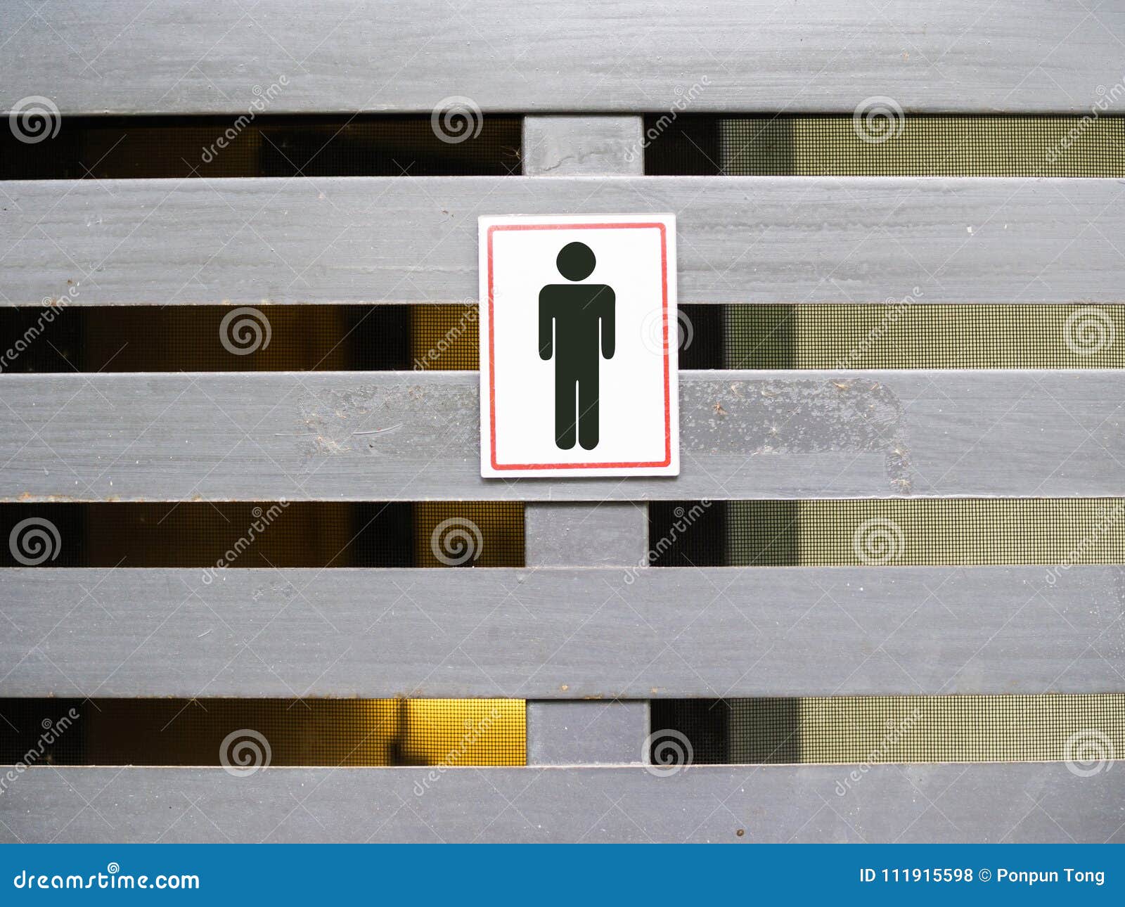 Men Toilet Sign on Modern Wall Stock Photo - Image of unisex, icon ...