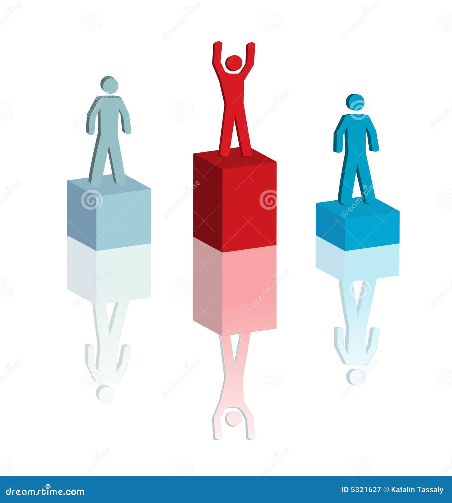 Men in the top stock illustration. Illustration of gain - 5321627