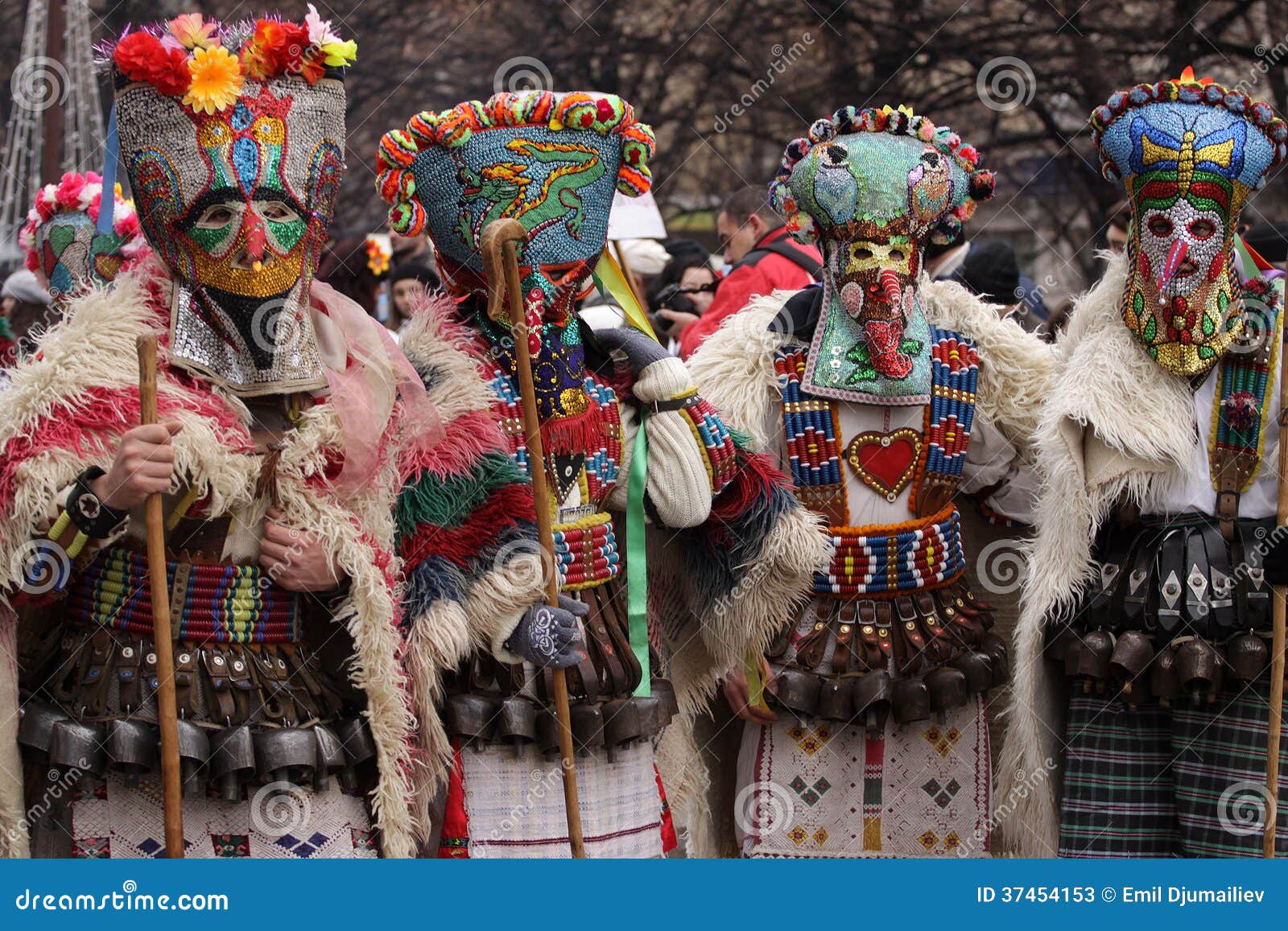Men in Traditional Masquerade Costume Editorial Stock Photo - Image of ...