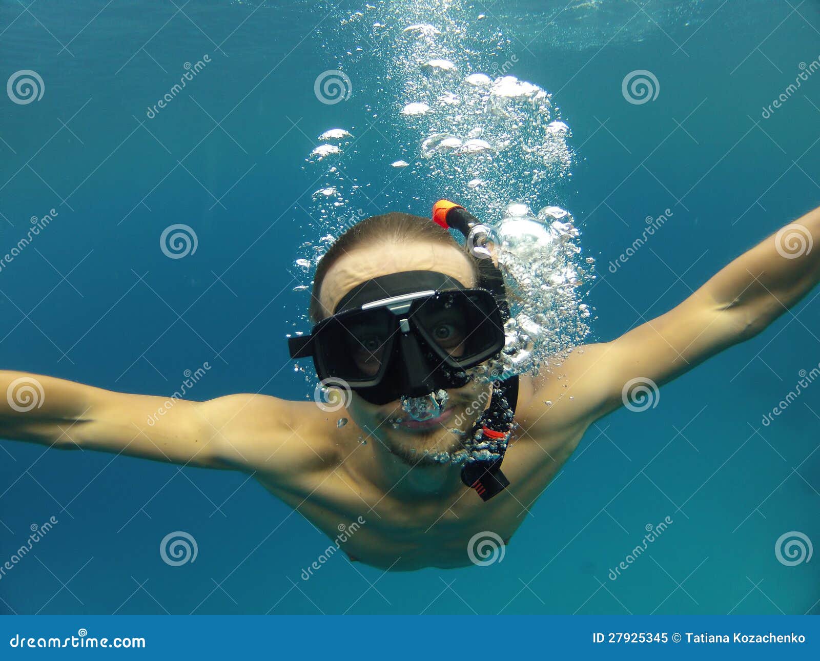 Men underwater stock image. Image of snorkel, mediterranean - 27925345