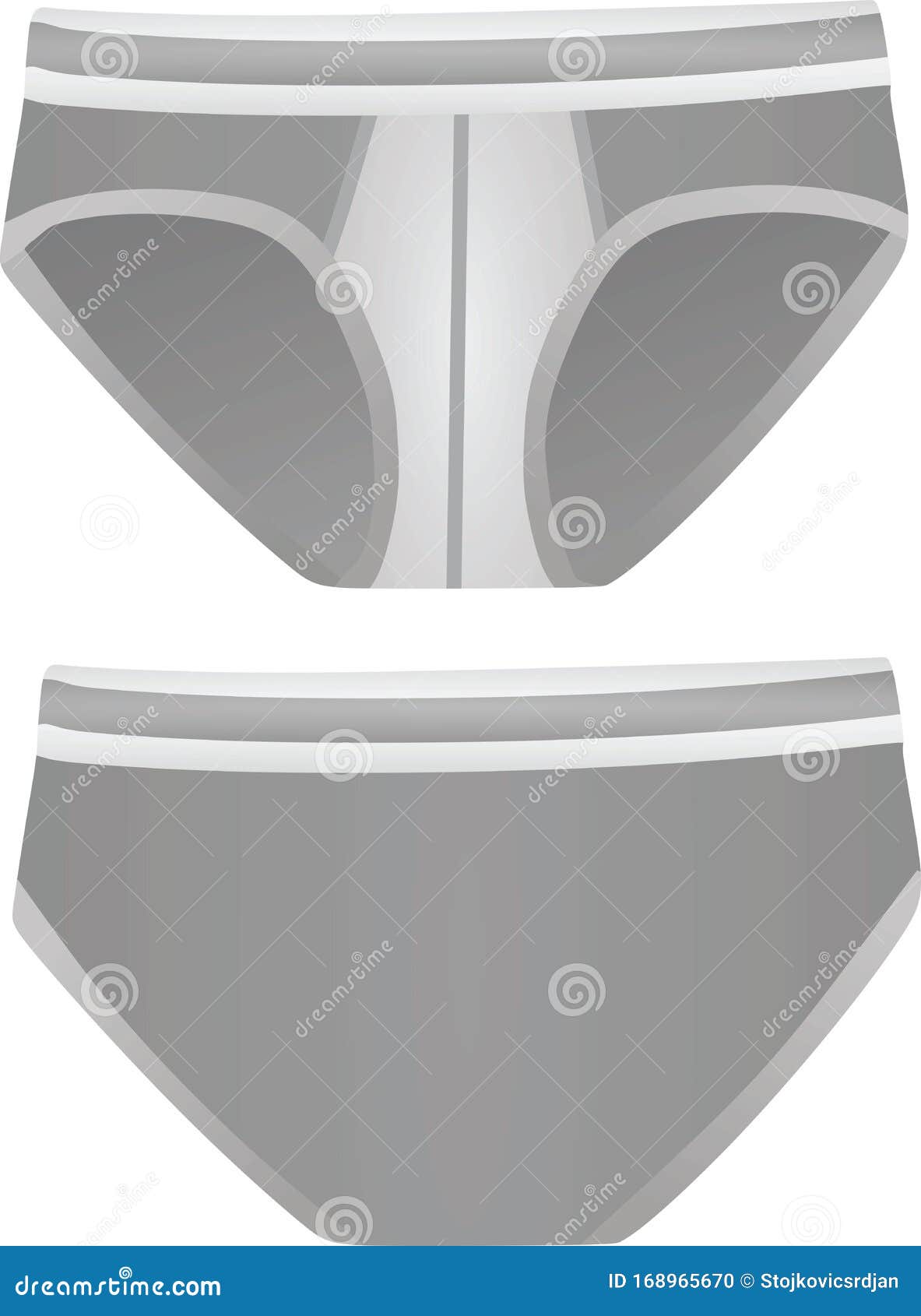 Men Underwear, Front and Back View Stock Vector - Illustration of ...