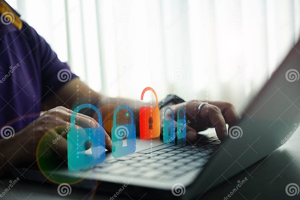 Men Use Computer Identification To Access Data, and Unlock Digital ...