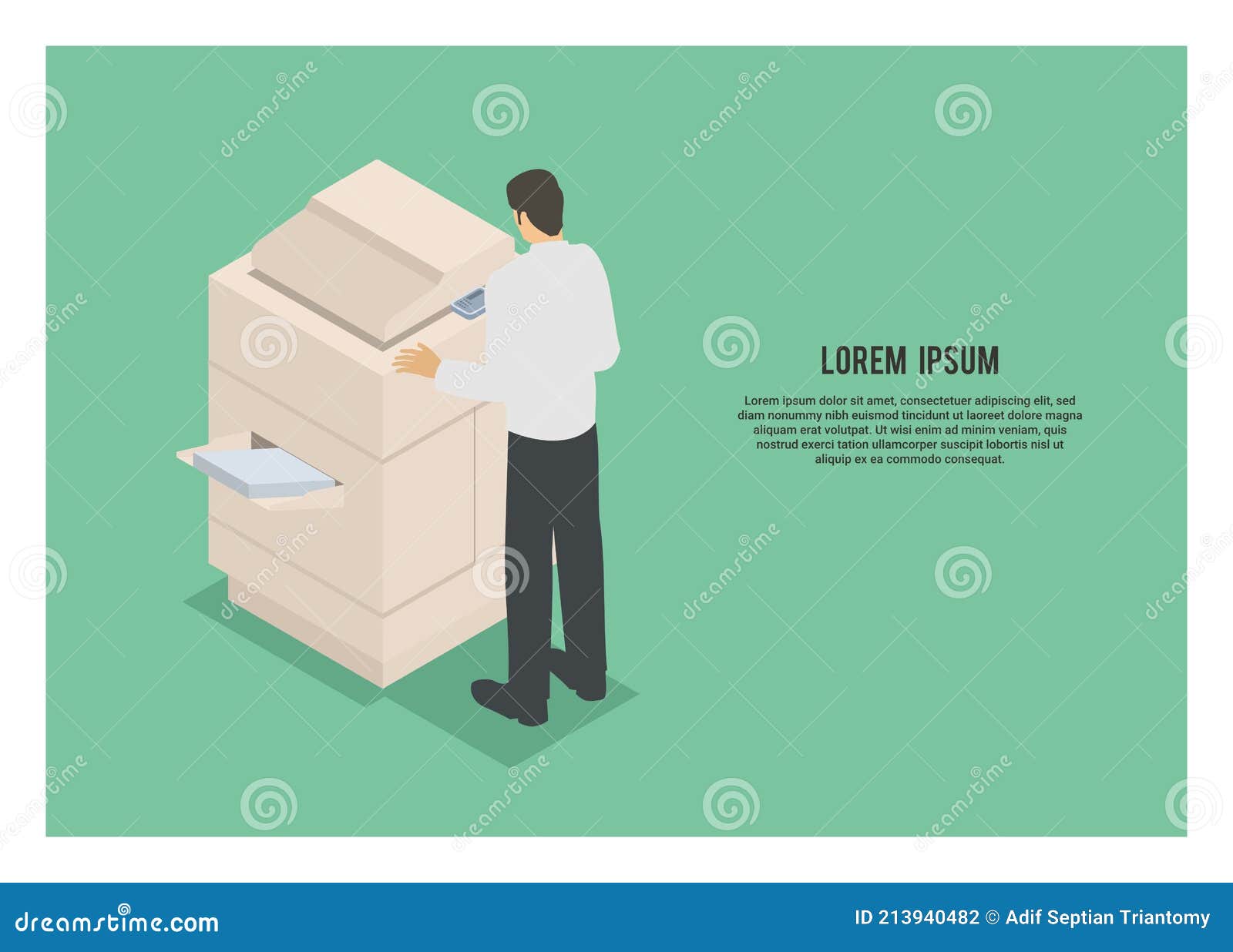 Photocopy Flat Line Icon. Vector Outline Illustration Of Copier Machine ...