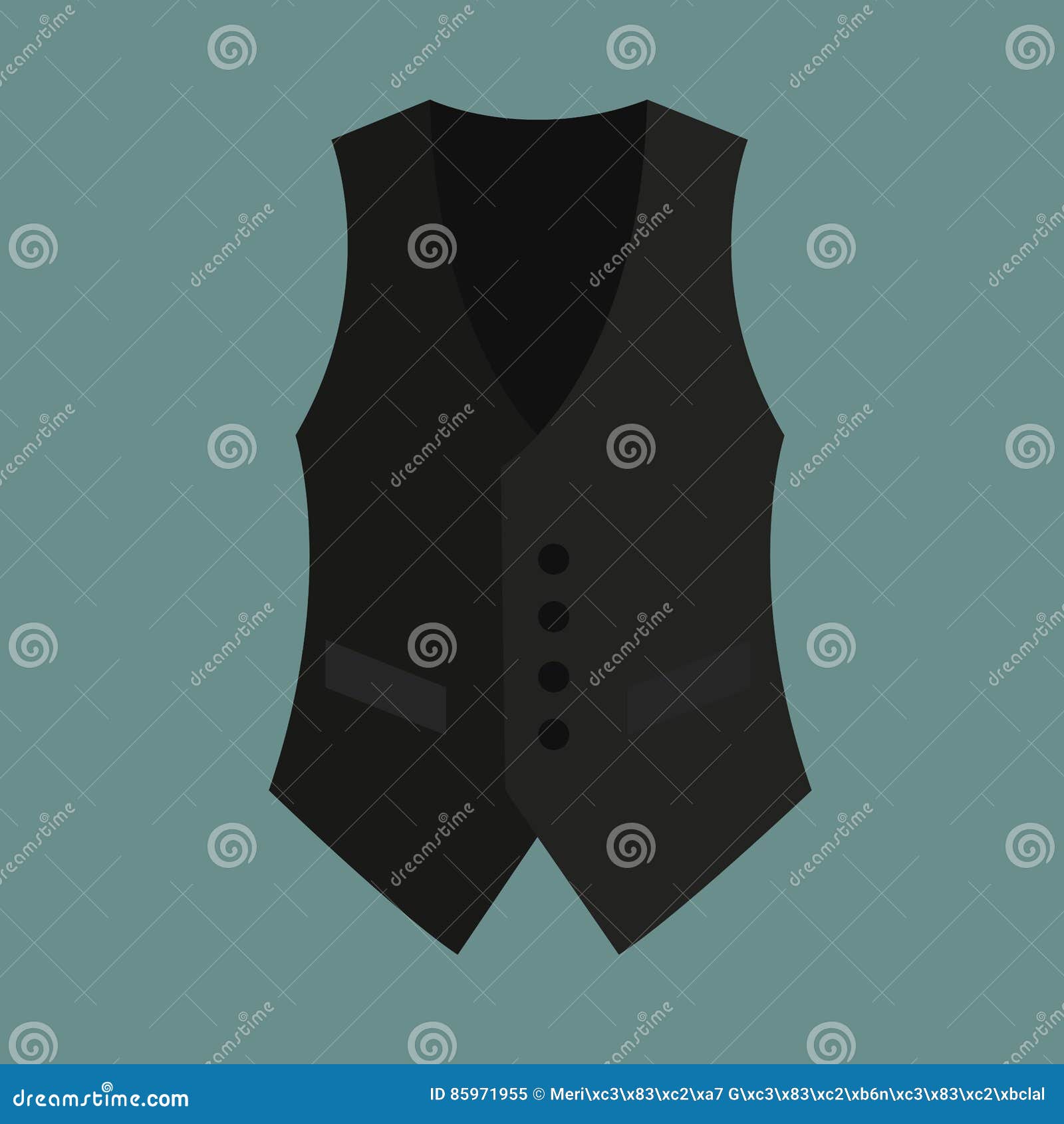 Men vest stock illustration. Illustration of black, suit - 85971955