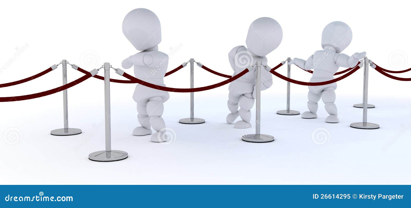 Men waiting in line stock illustration. Illustration of rope - 26614295