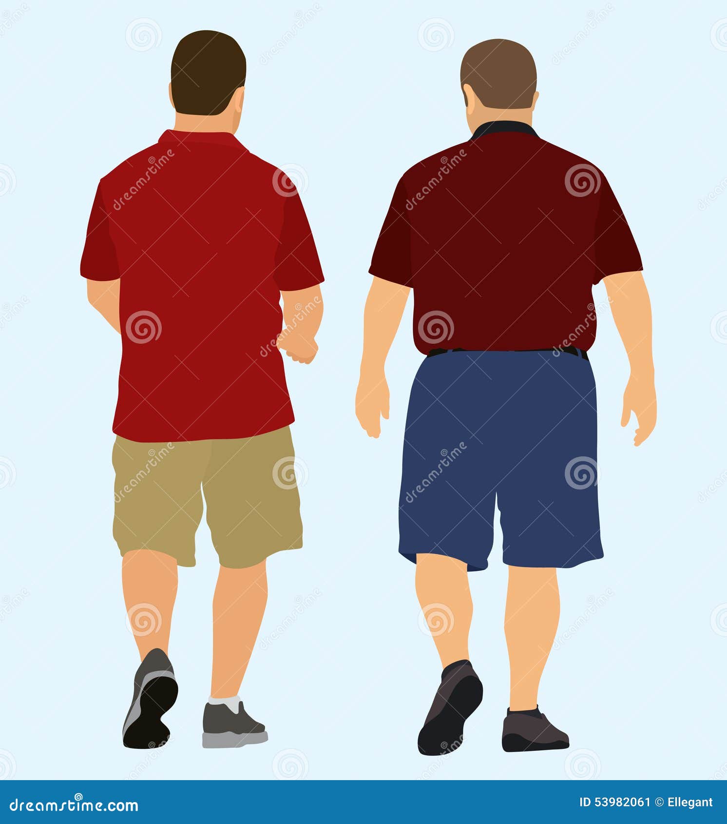 A Man Walk Casually Vector Cartoon | CartoonDealer.com #169945467