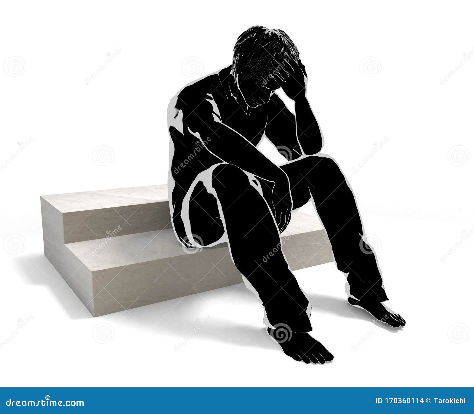 The Man Who Caused the Problem. a Person Who Suffers Alone. There are ...