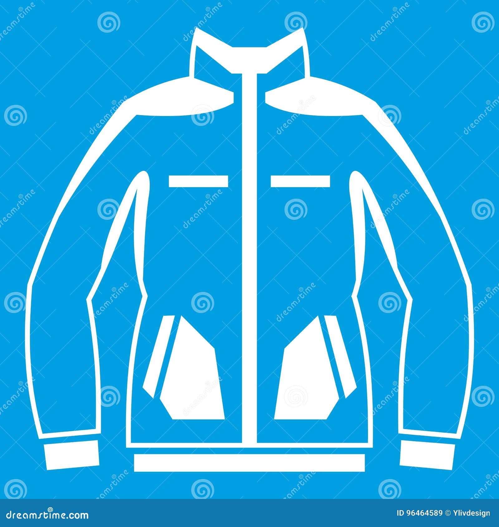 Men Winter Jacket Icon White Stock Vector - Illustration of elegant ...