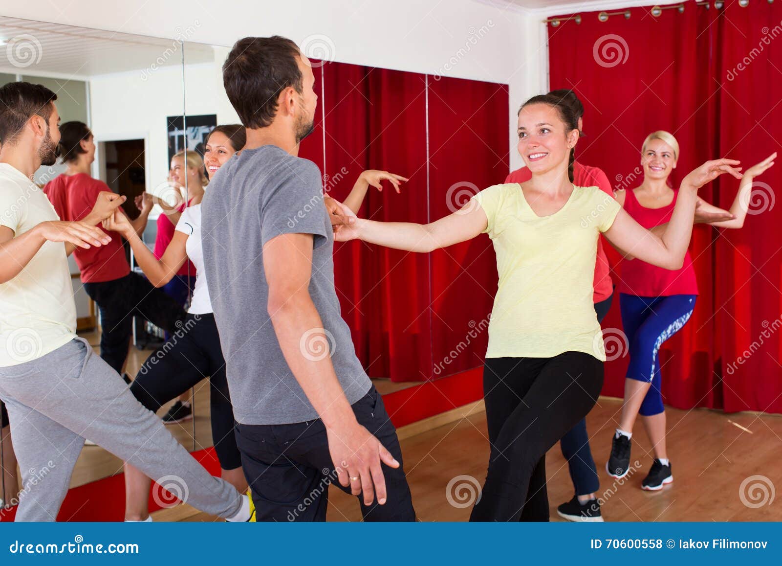 Men and Women Enjoying Active Dance Stock Photo - Image of dancing ...