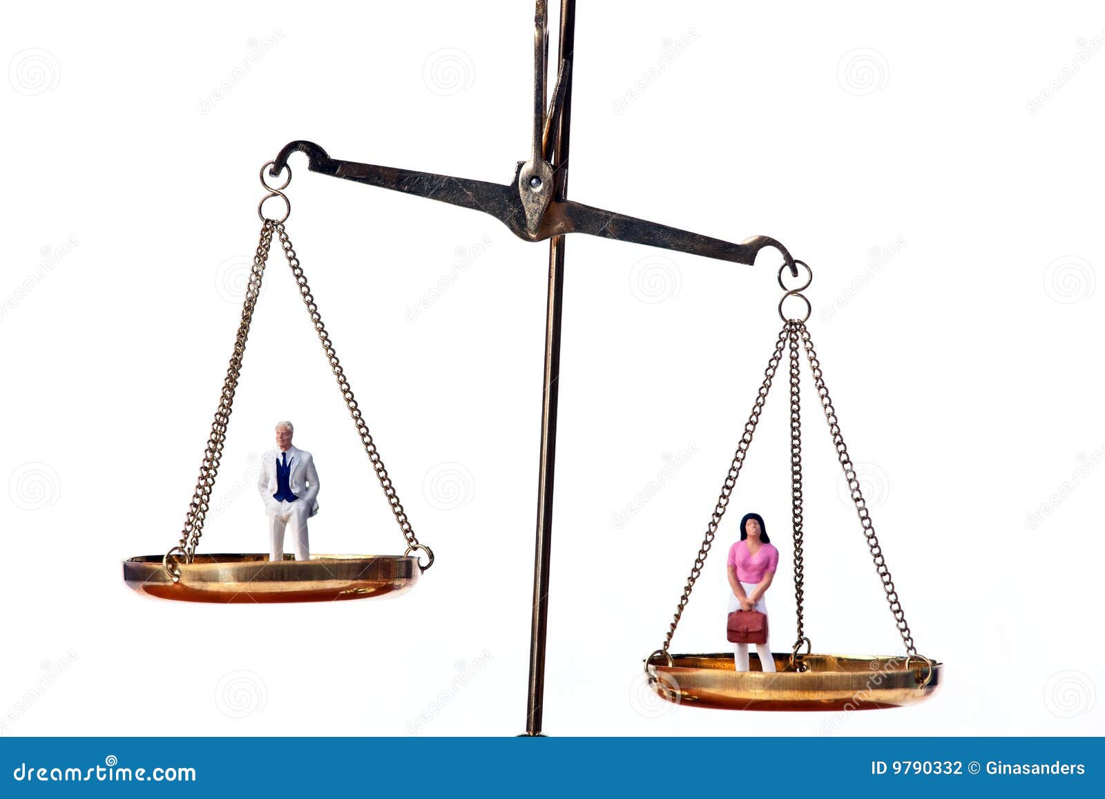 Men And Women On Equal Scale.Symbol Stock Photography - Image: 9790332