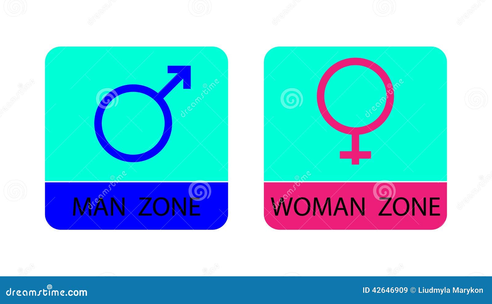 Men and Women Sign Icons - Vector Illustration Stock Vector ...
