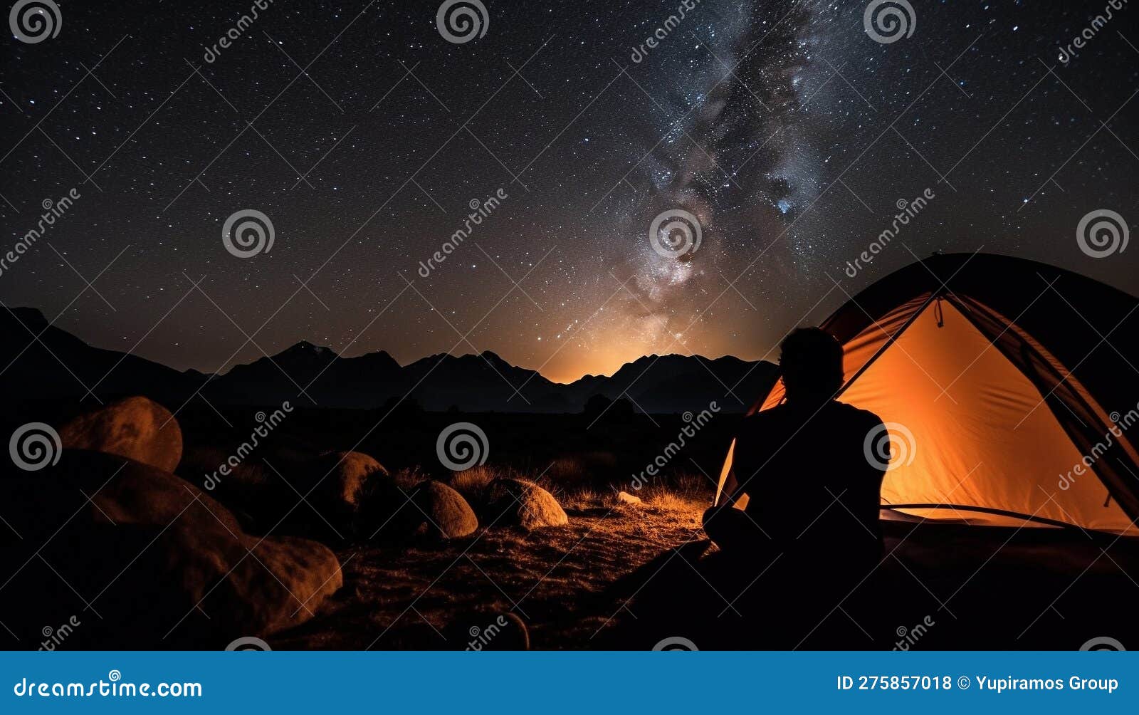 Star Gazing Vector Icon Isolated On White Background. Outline, Thin ...