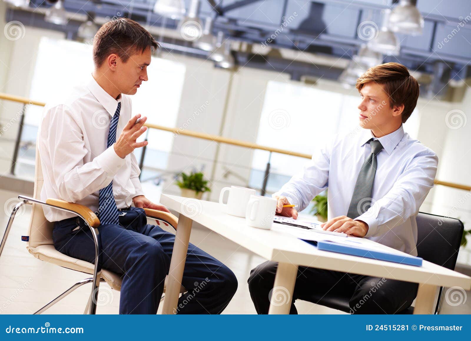 Men at work stock image. Image of collaboration, briefing - 24515281