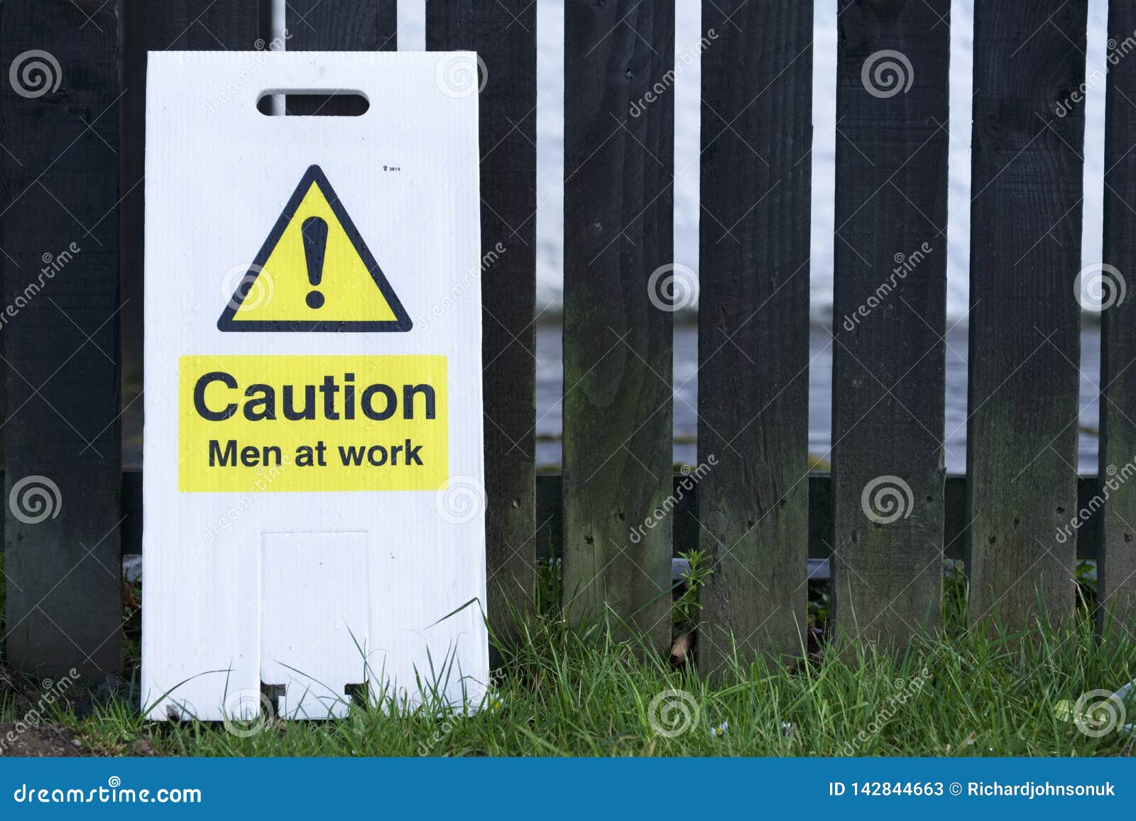 Men at work caution sign stock image. Image of site - 142844663