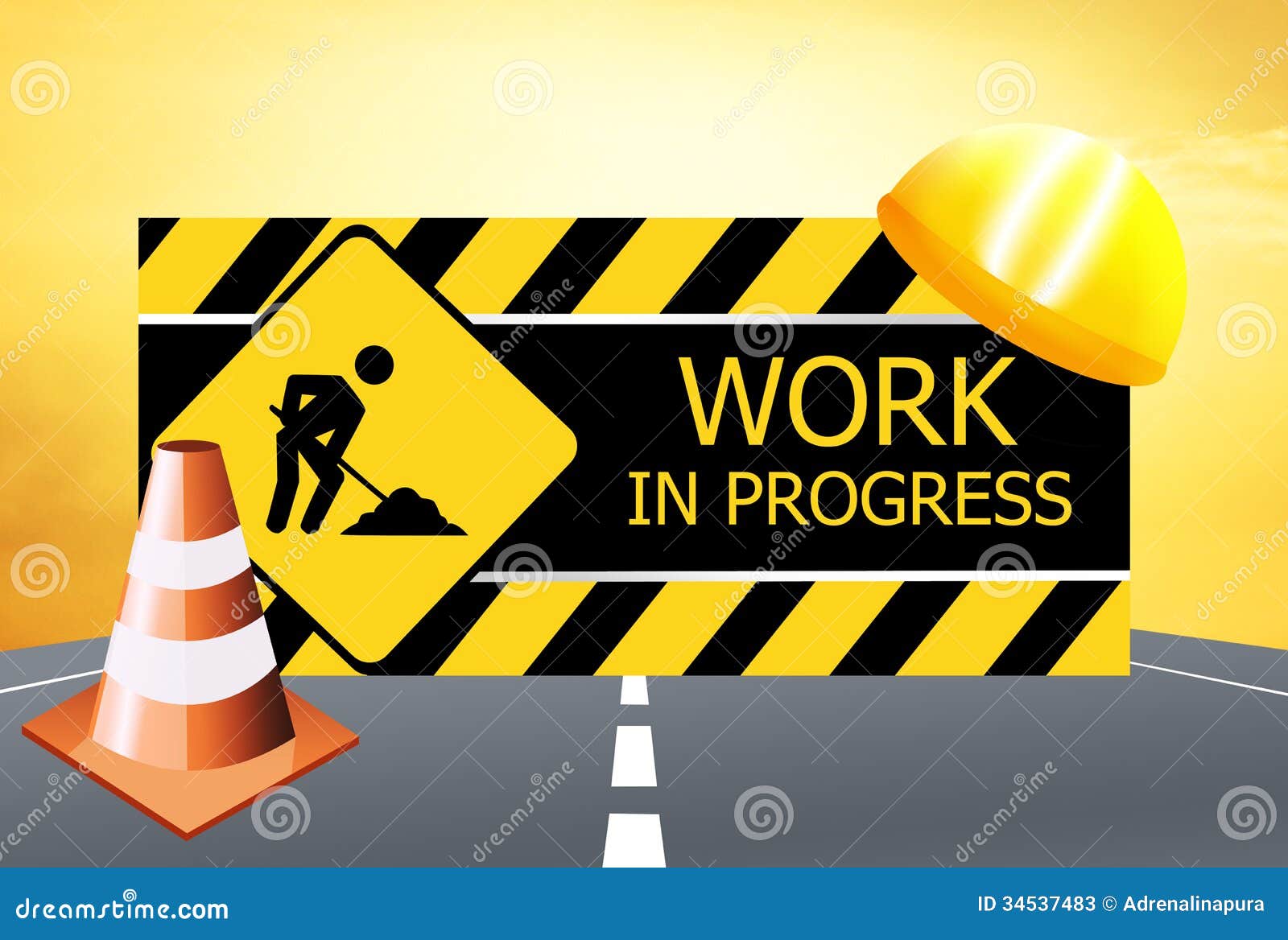 Work In Progress Sign Clip Art