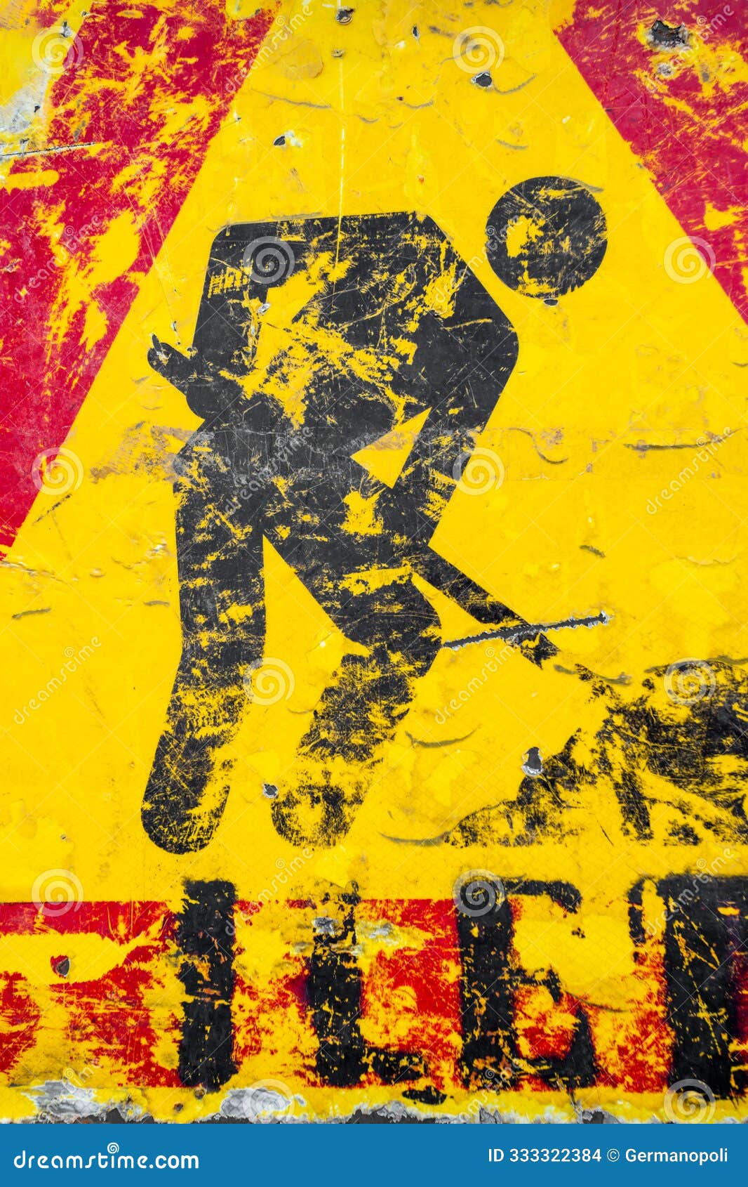 Men at work road sign stock photo. Image of occupation - 333322384