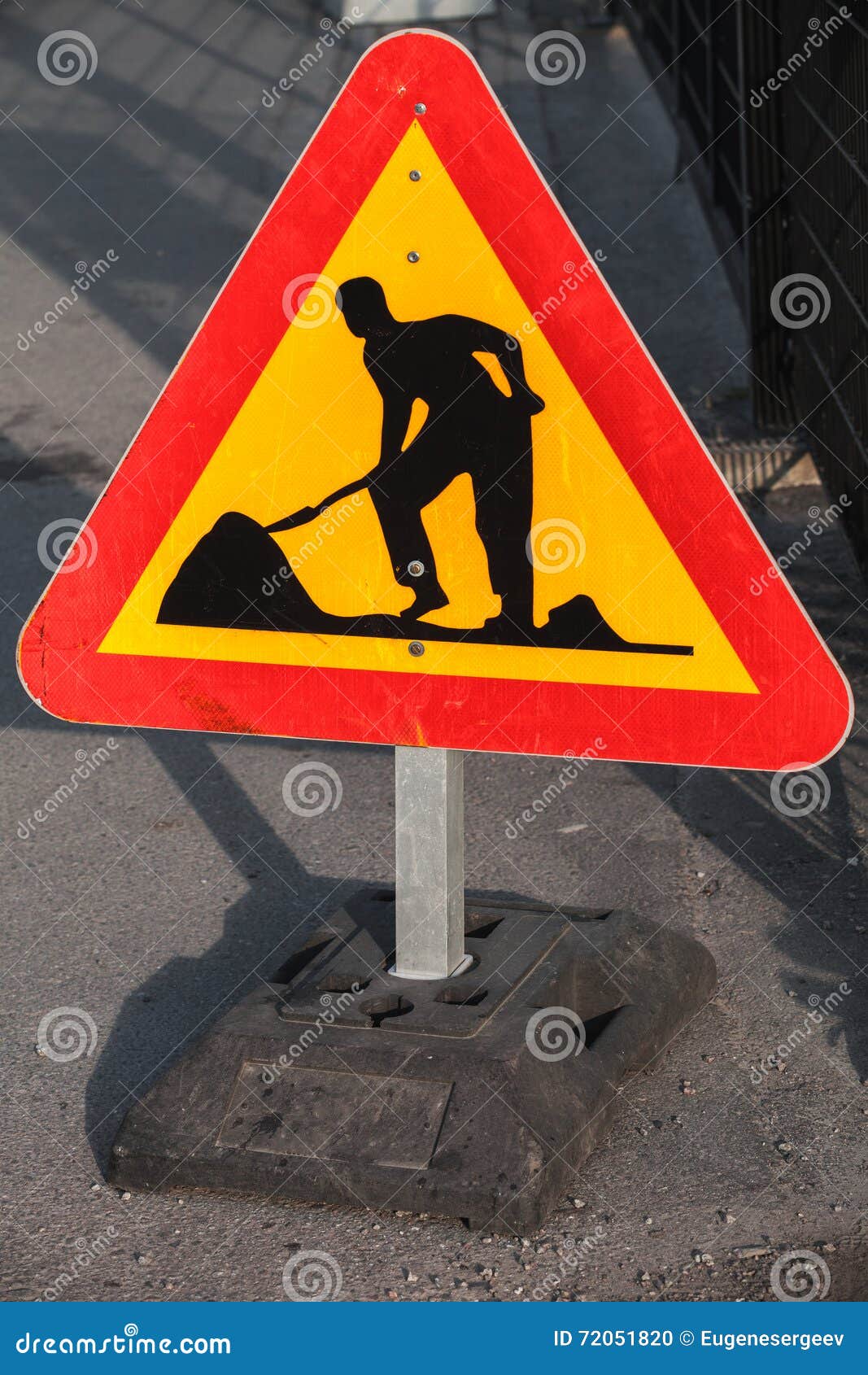 Men At Work Road Sign