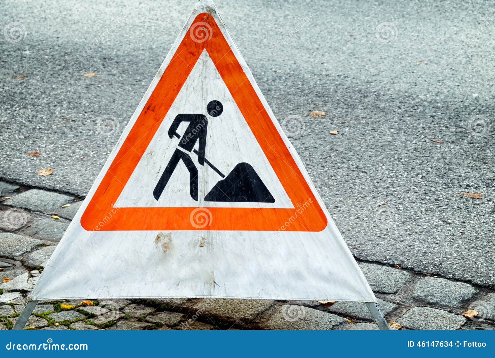 Men at work sign stock photo. Image of sign, closed, color - 46147634