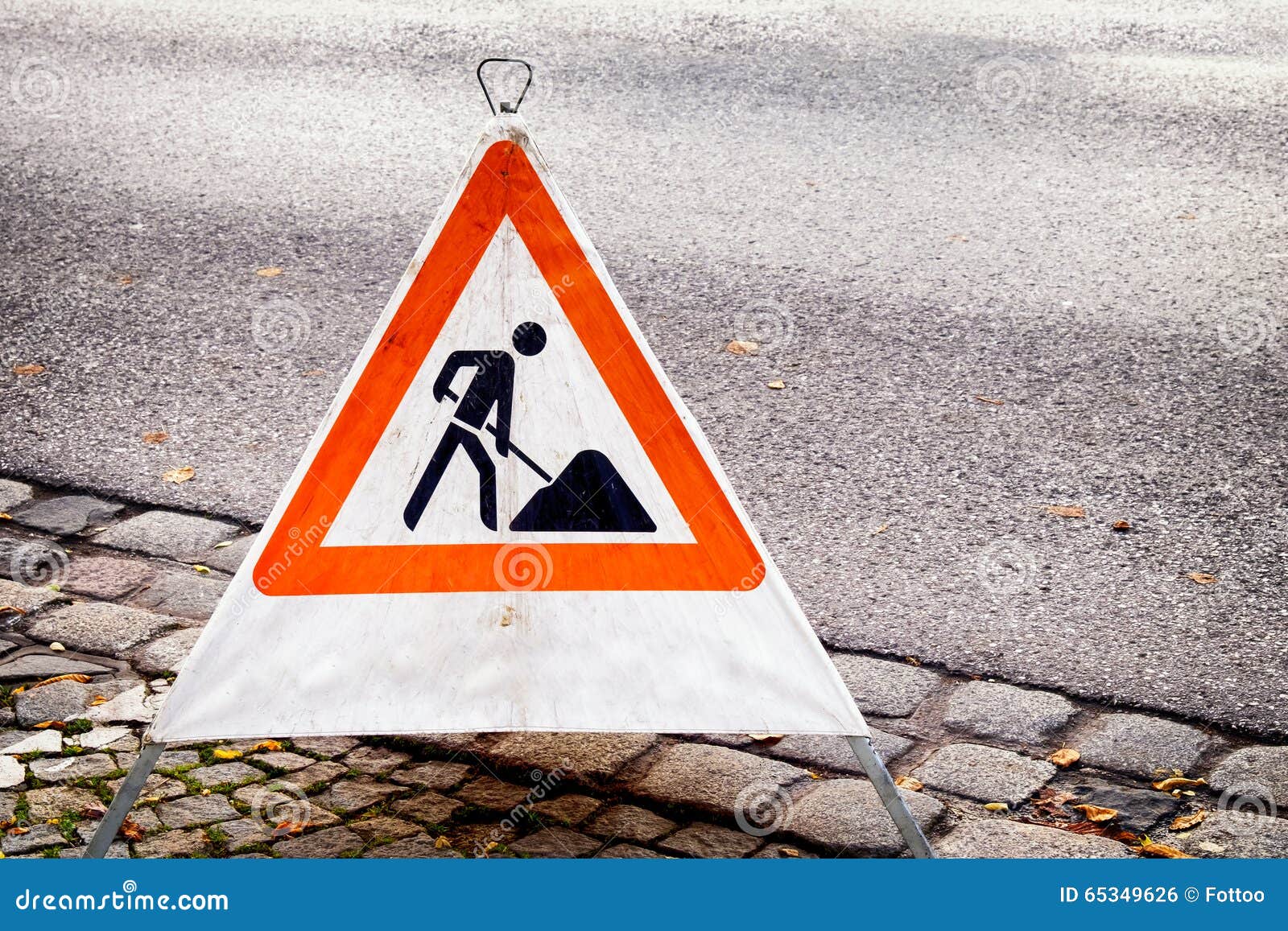 Men at work sign stock photo. Image of color, outdoors - 65349626