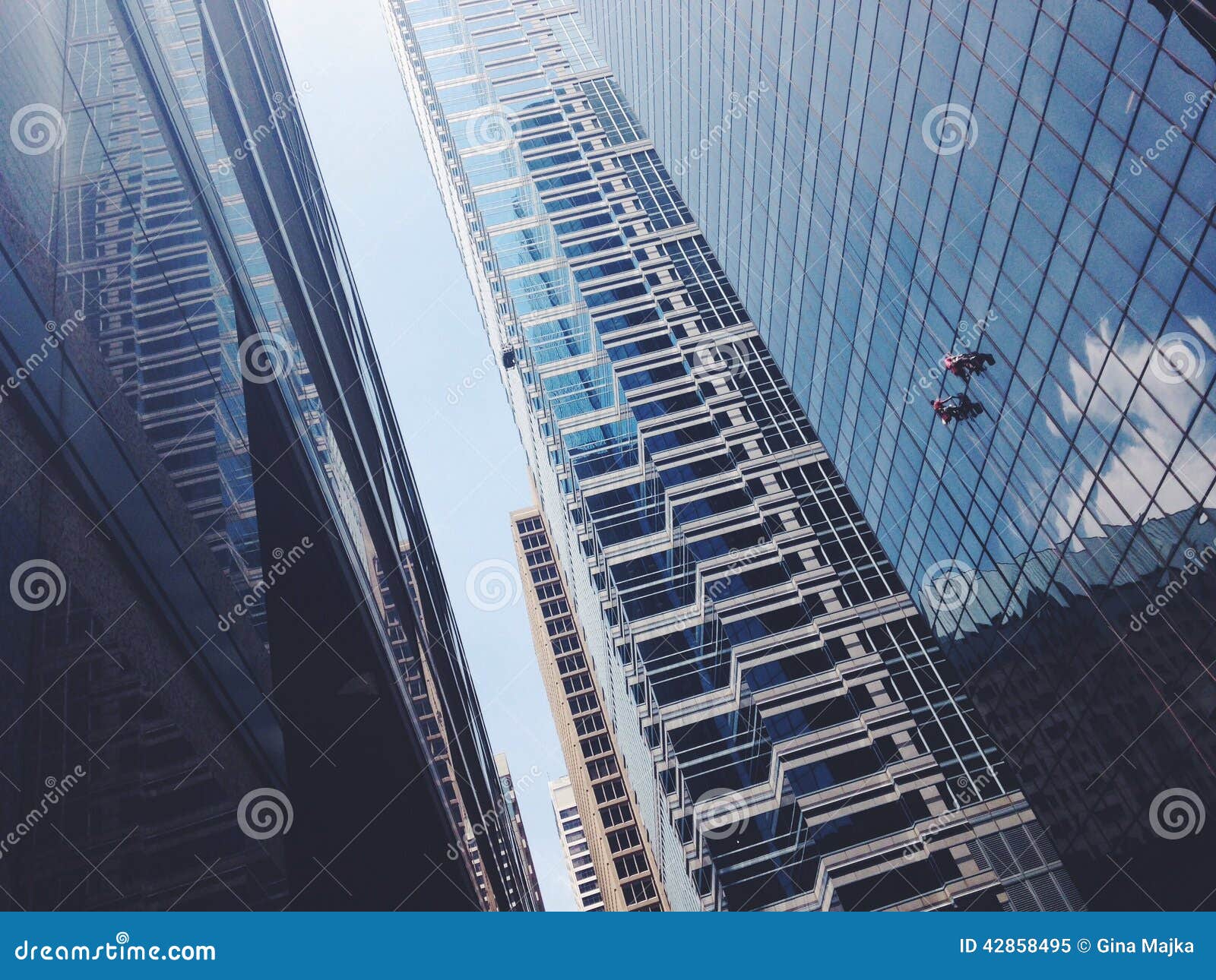 Men at Work stock image. Image of architecture, skyscraper - 42858495