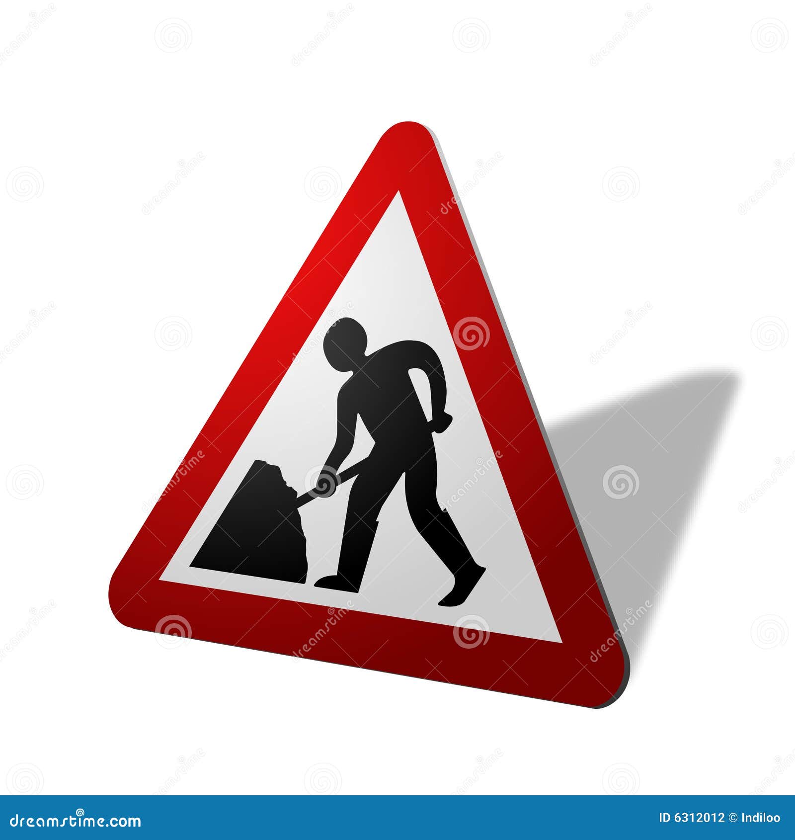 Men at Work Symbol stock illustration. Illustration of road - 6312012