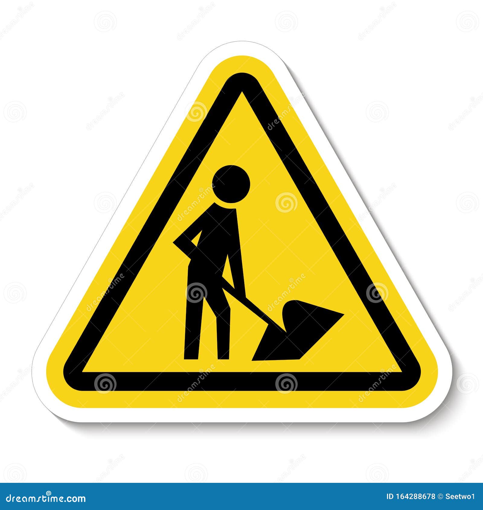 Men at Work Symbol Sign Isolate on White Background,Vector Illustration ...