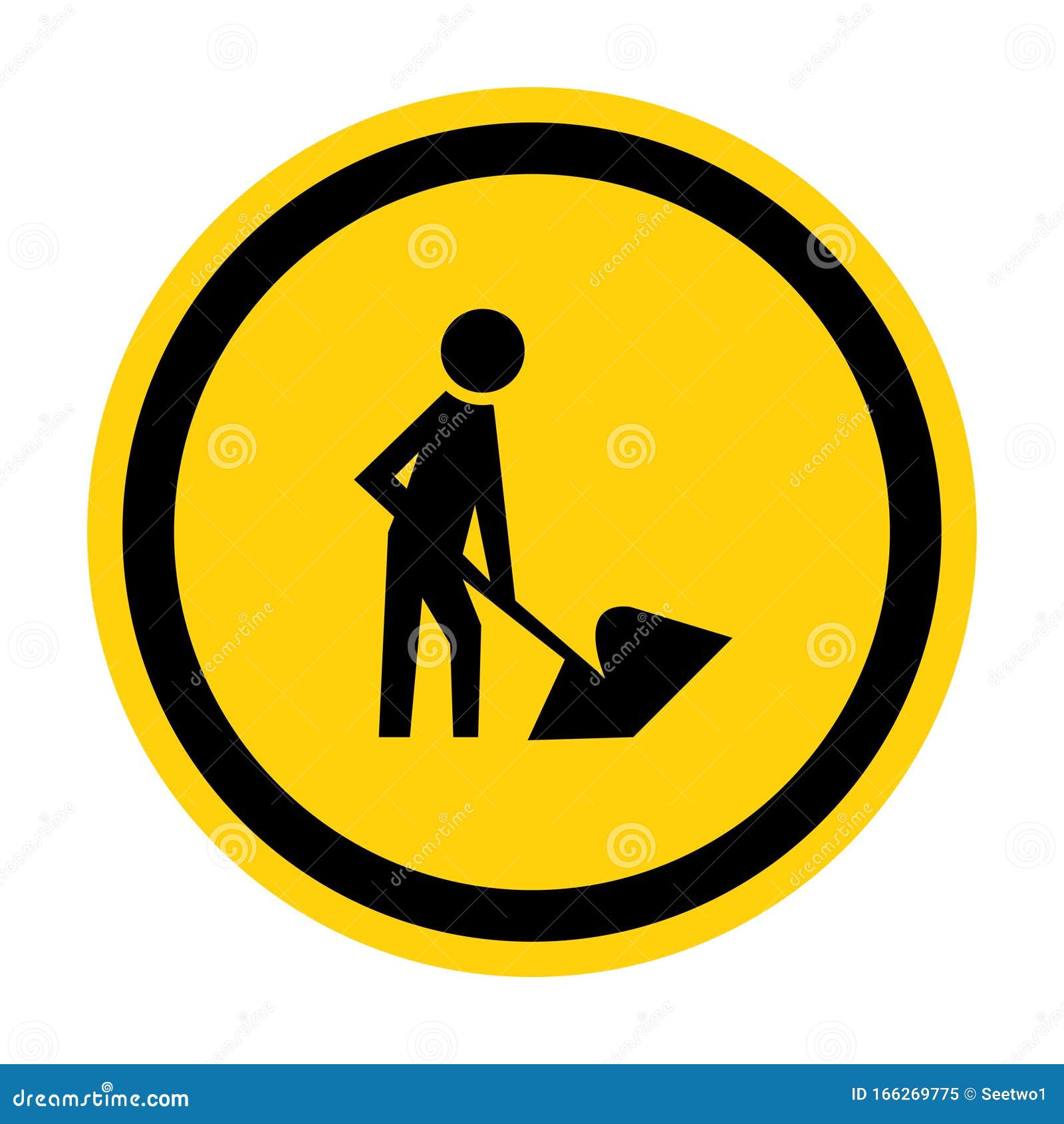 Men at Work Symbol Sign Isolate on White Background,Vector Illustration ...