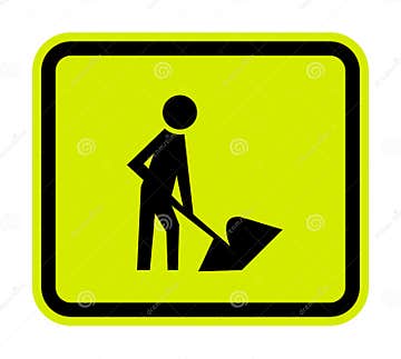 Men at Work Symbol Sign Isolate on White Background,Vector Illustration ...