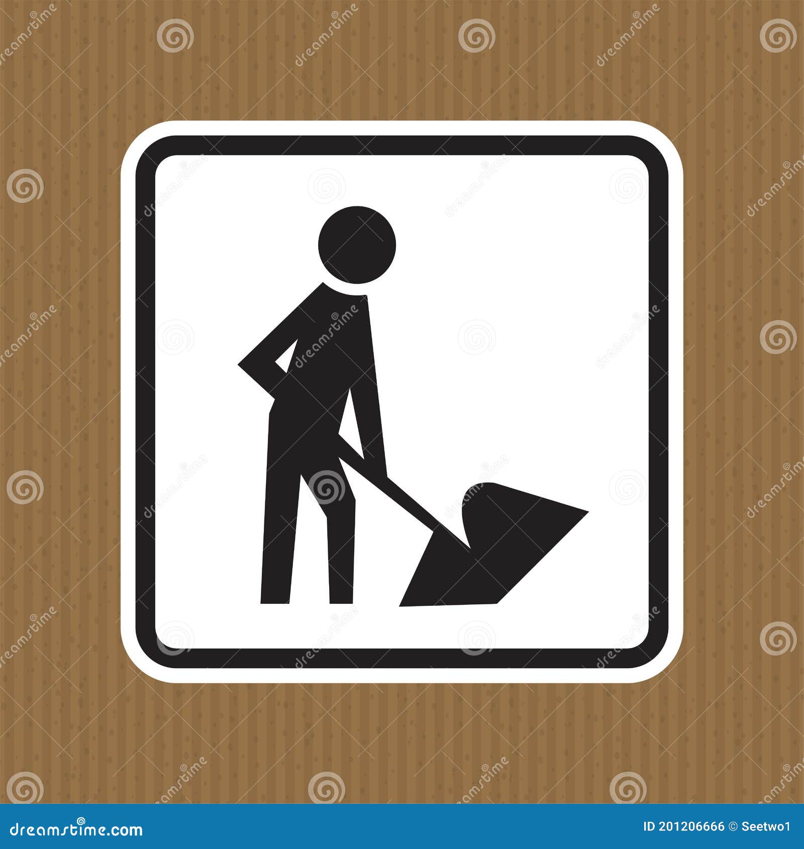 Men at Work Symbol Sign Isolate on White Background,Vector Illustration ...