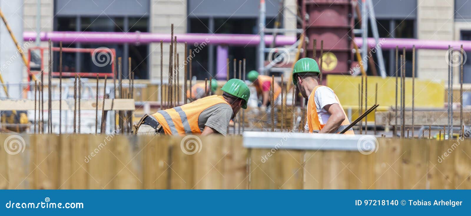 Men Working on a Construction Site Editorial Image - Image of worker ...