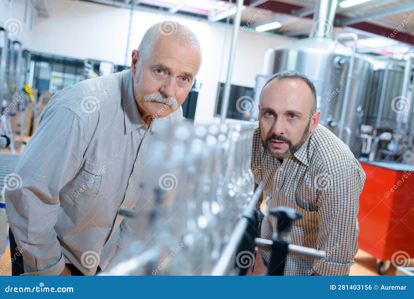 Men Working at Manufacture Line Stock Photo - Image of logistic ...