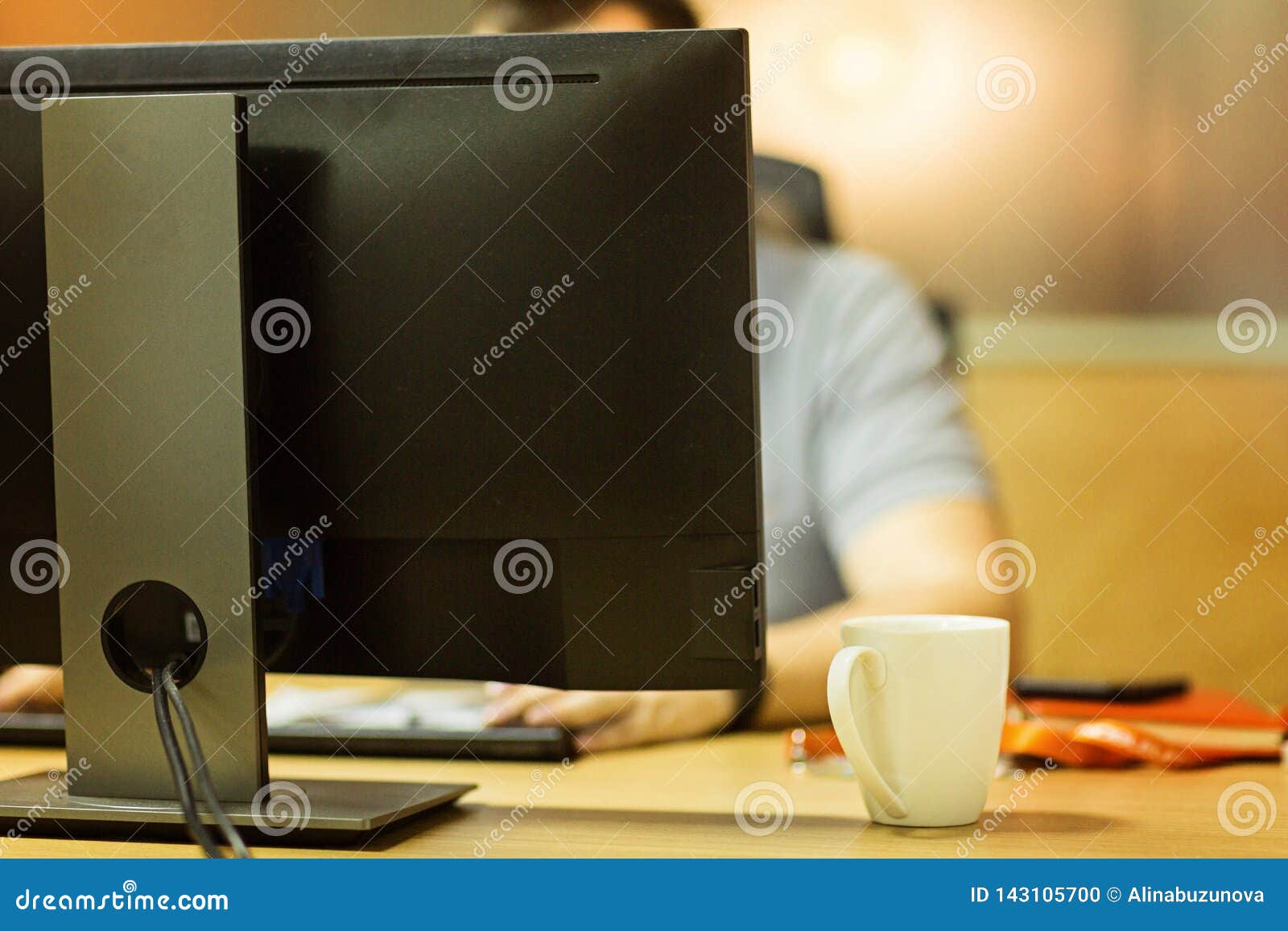Men Working in the Office. People Using Technology Stock Photo - Image ...