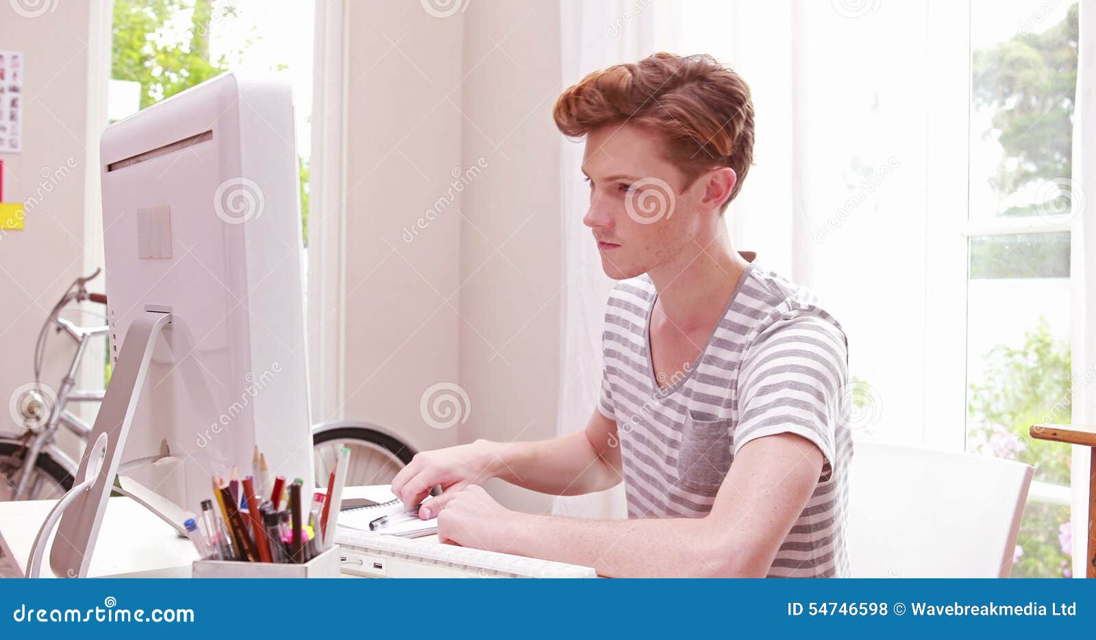 A men writing in a paper stock footage. Video of domestic - 54746598